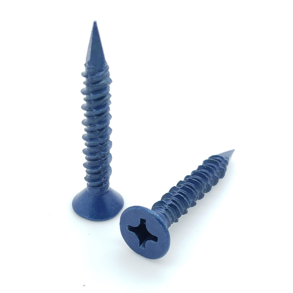 100 Qty 1/4" x 1-3/4" Flat Head Phillips Diamond Tip Concrete Screws T – BCP Fasteners