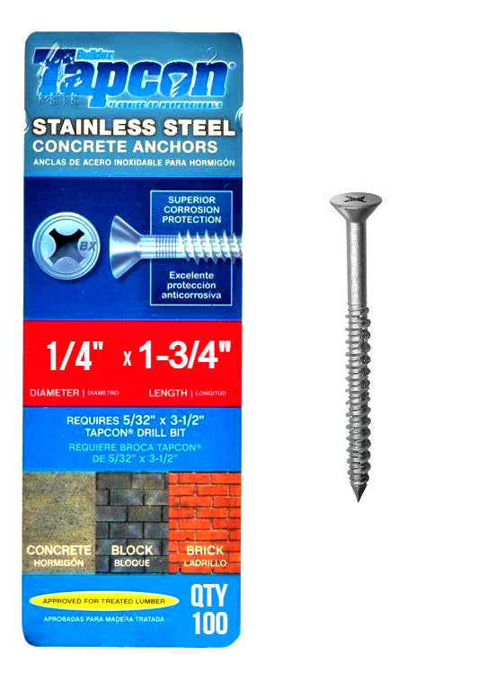 Tapcon Concrete Anchors – BCP Fasteners