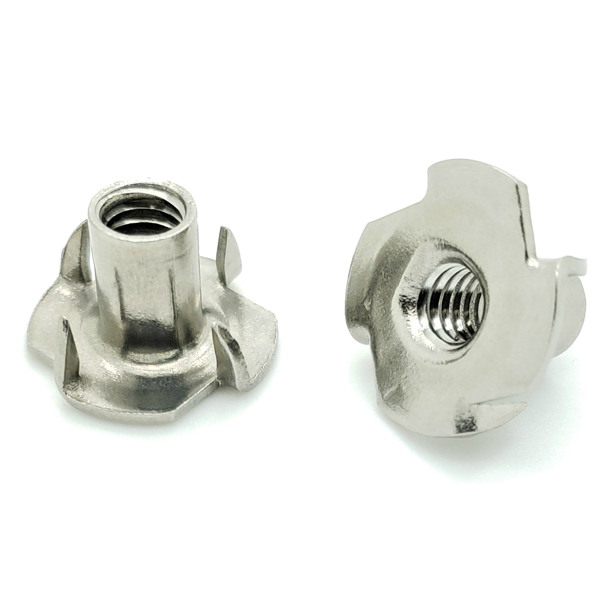 100 Qty 1/4-20 x 7/16" Stainless Steel Four Prong Tee Nuts (BCP1071 ...
