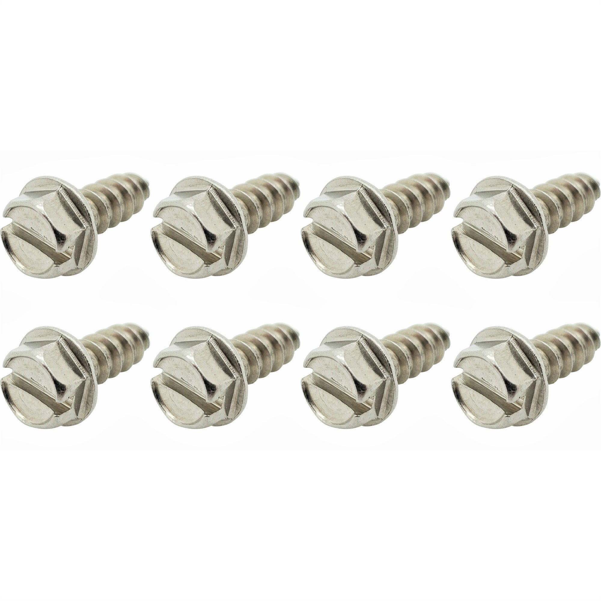 Eight (8) Stainless Steel License Plate Screws (BCP220) – BCP Fasteners