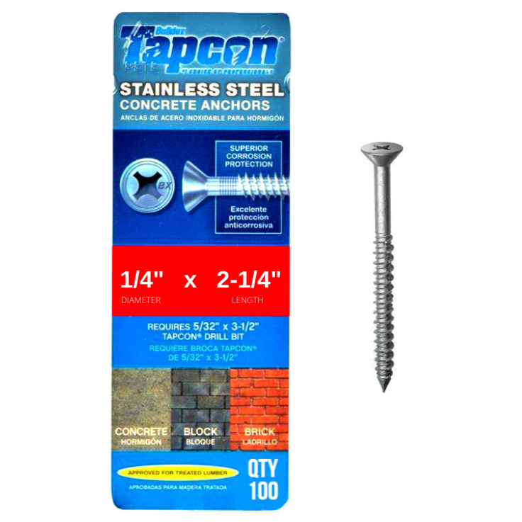 Tapcon Concrete Anchors – BCP Fasteners